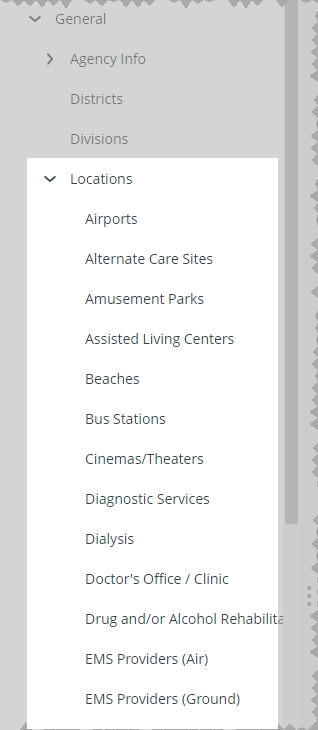 Configure location information