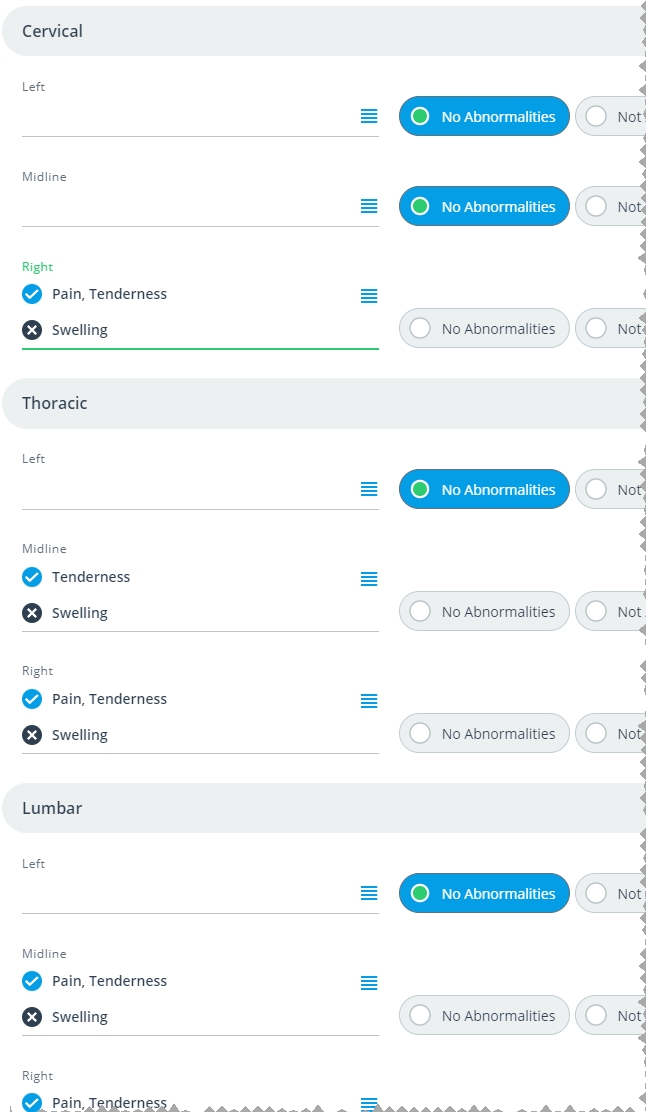 Record patient assessments