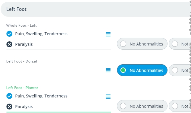 Record patient assessments