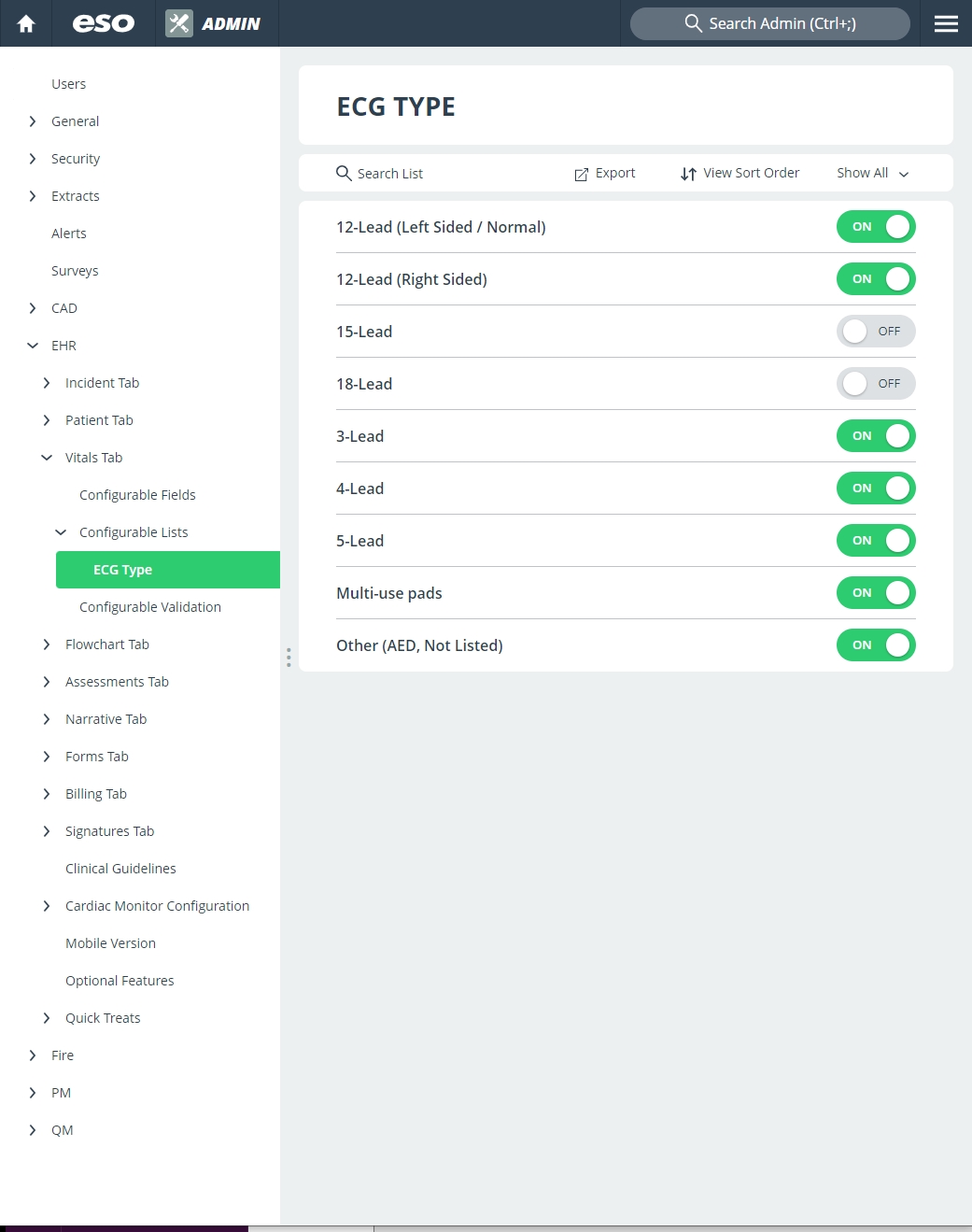 Add, edit, or delete vitals information