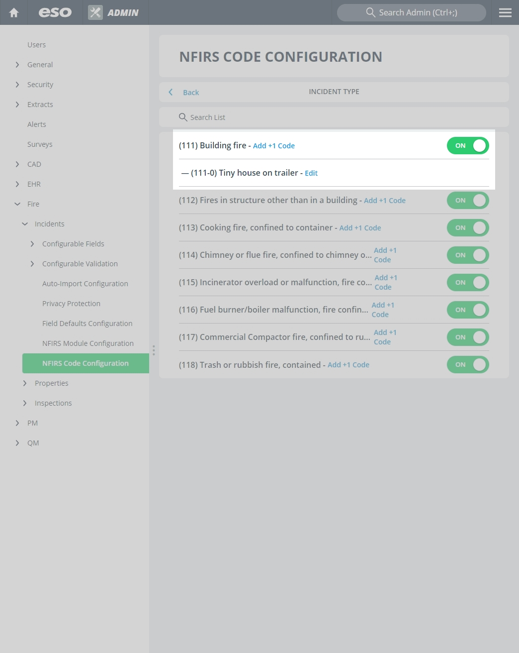 Include fire incident information