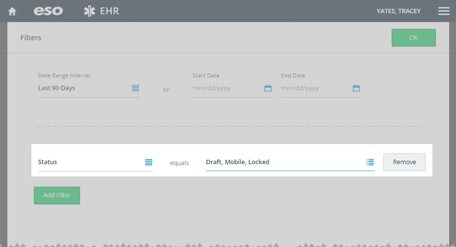 Validate and lock a patient record