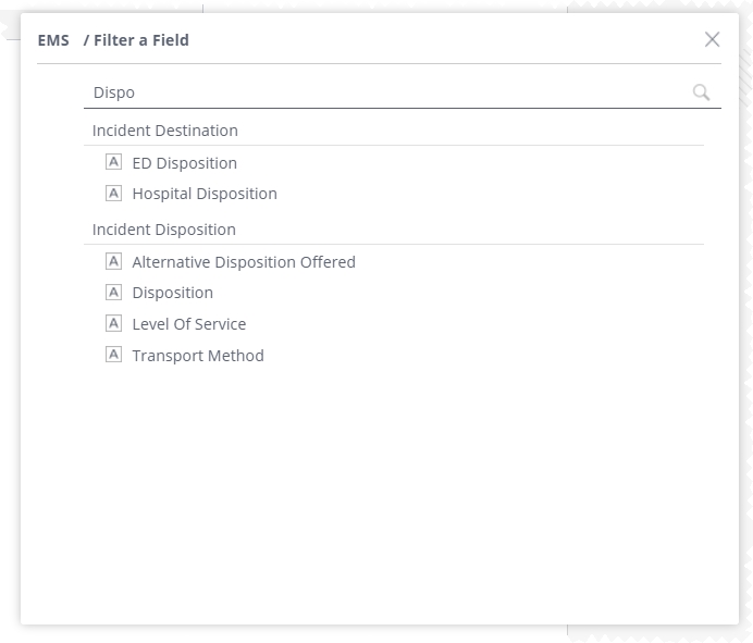 Configure a widget filter
