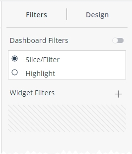 Configure a widget filter