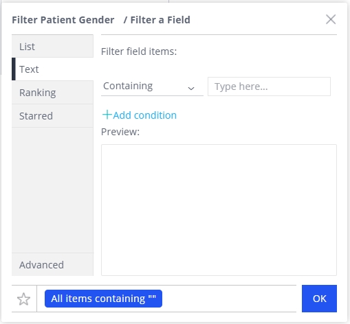 Configure A Widget Filter