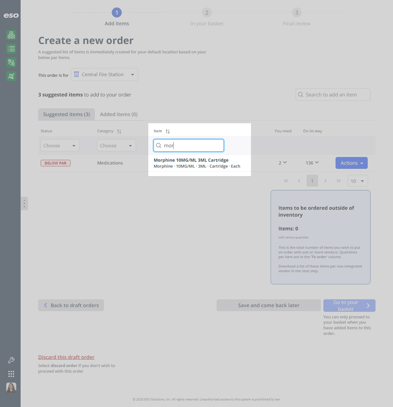 Create, update, and place draft orders
