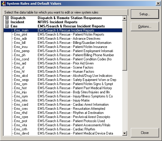 Remove user-defined system rules in FIREHOUSE Software